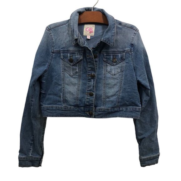 Gianni Bini | Jackets & Coats | Gb Girls Denim Jacket Distressed Light ...